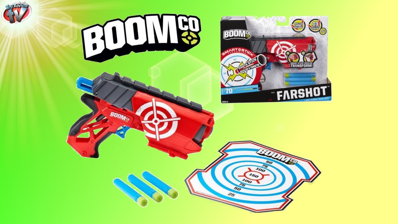 BOOMco Farshot Smart Stick Firing Toy Review, Mattel - YouTube