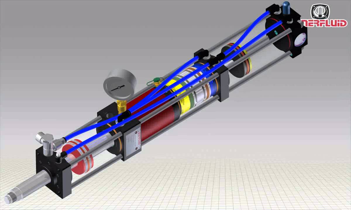 fonctionnement du vérin Pneumo-hydraulique NG - YouTube