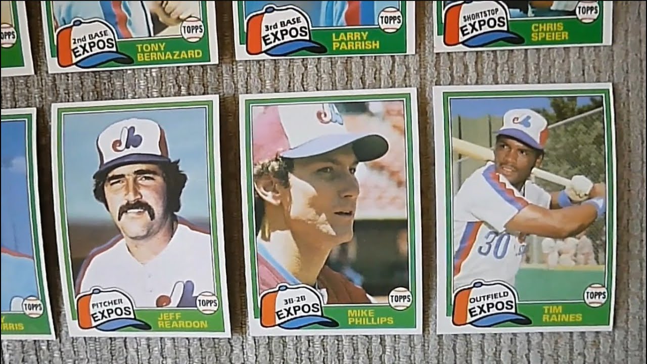 1981 Topps and Topps Traded Montreal Expos baseball cards (Tim Raines ...
