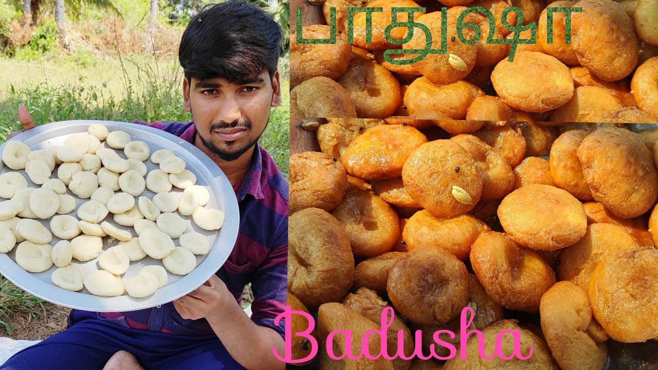 பாதுஷா// sweet recipe/ how to make badusha sweet///adra sakka food ...