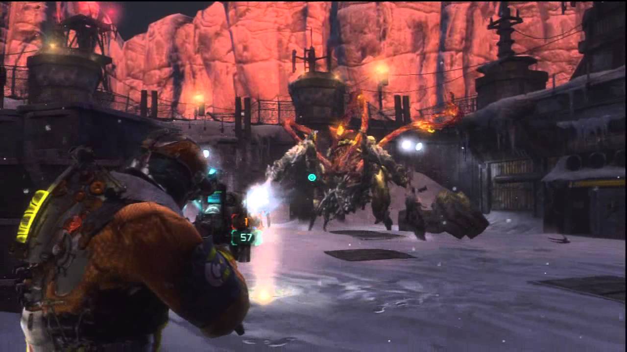 Dead Space 3 - Chap 11 Signal Hunting: Staging Yard Snow Beast ...