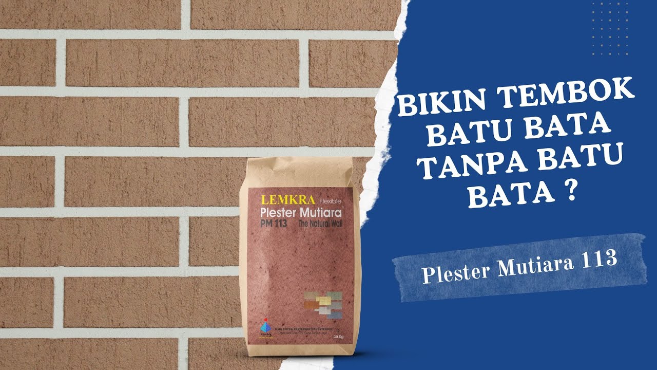 Bikin Tembok Batu Bata Tanpa Batu Bata ? Plester Mutiara 113 #interior ...