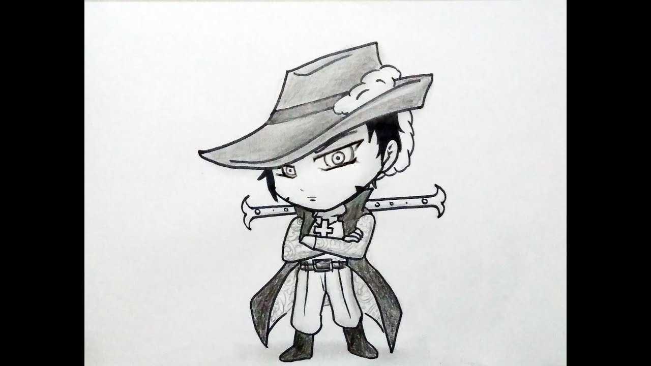 How to draw Dracule Mihawk | One piece | In Few Easy Steps - YouTube