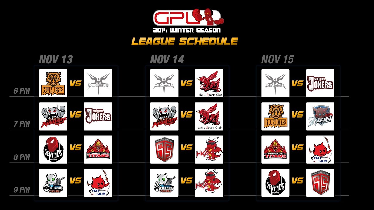 GPL 2014 Winter Season - Mineski.LoL vs AHQ e-Sports Club November 14 ...