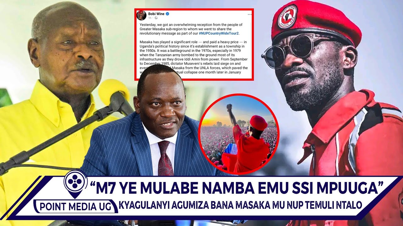 "M7 YE MULABE NAMBA EMU!!" BOBI WINE AKUBIRIZA BANA MASAKA OBUTAGIBWA ...