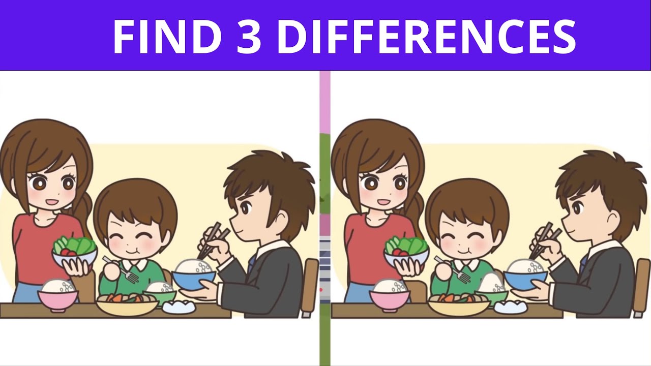 FIND THE 3 MISTAKES EXERCISES FOR THE BRAIN #28 - YouTube