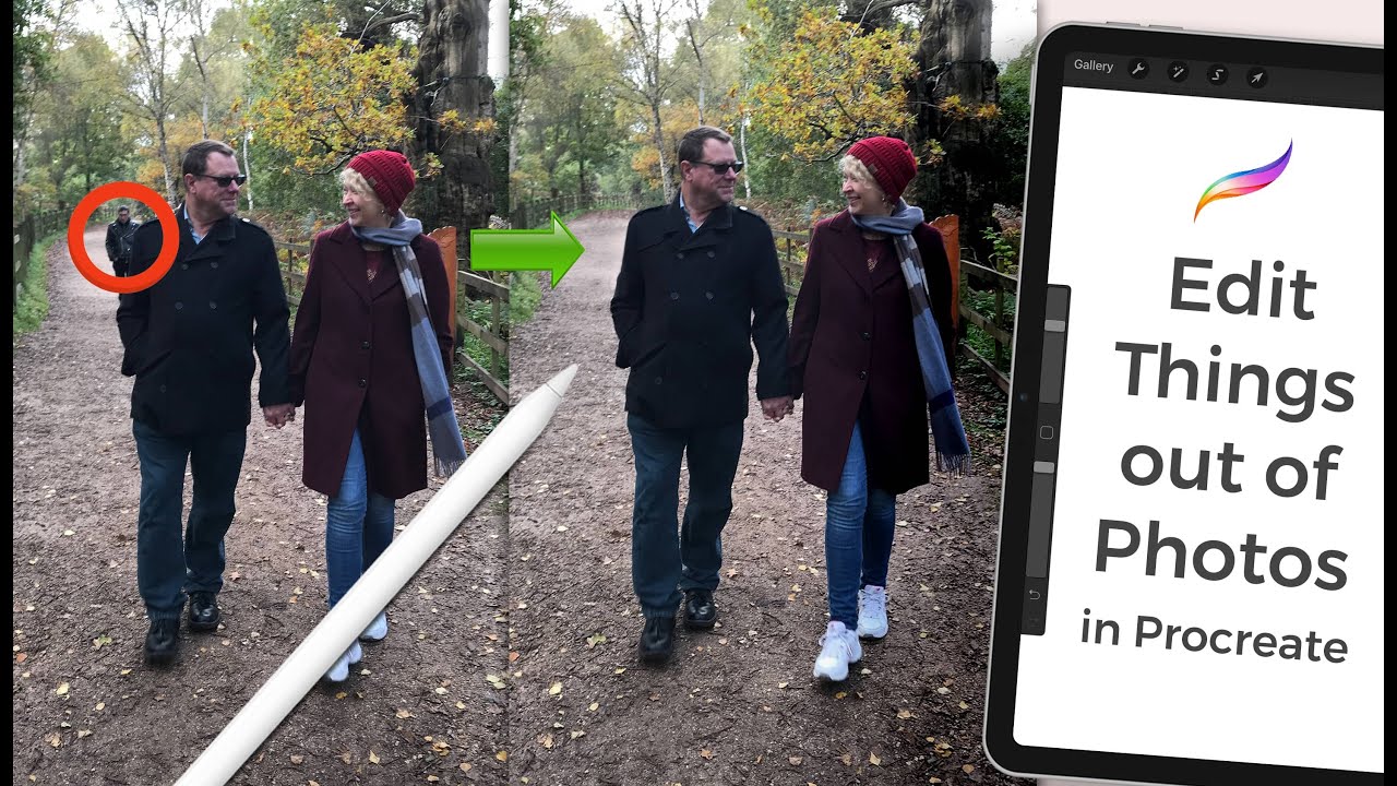 How to Edit Things Out of Photos in Procreate | Procreate Photo Editing ...