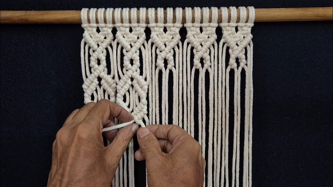 NEW Macrame WALL HANGING | DIY tutorial - YouTube