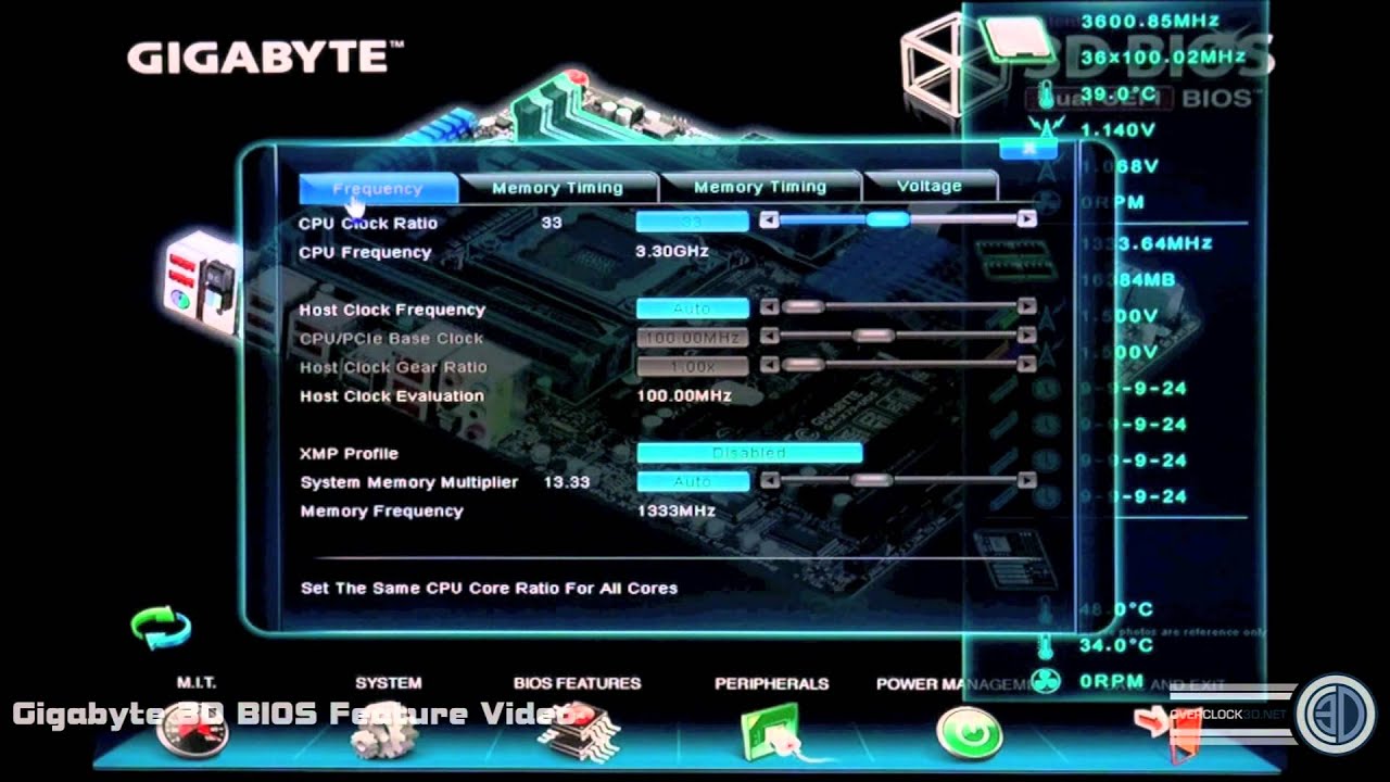 Gigabyte 3D BIOS X79 - 2011 - Feature Video - YouTube