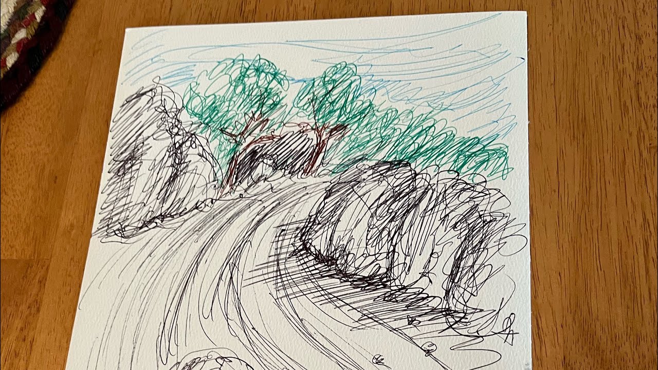 Japanese rock garden painting - YouTube