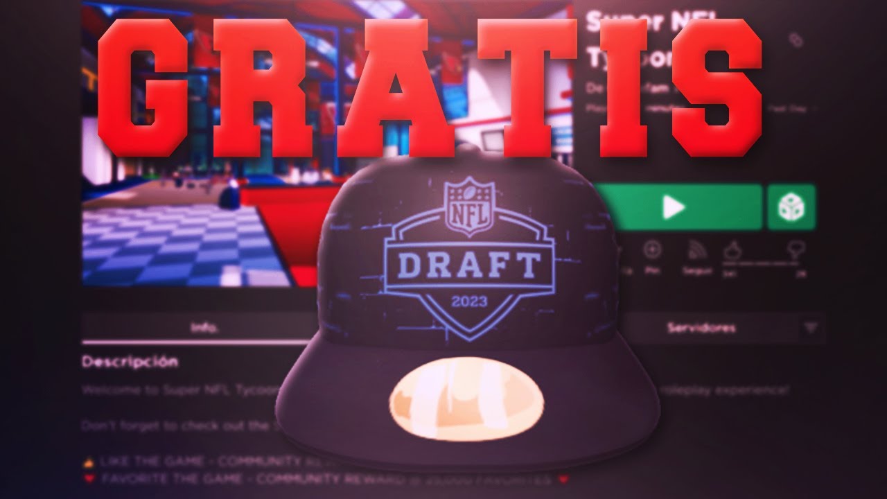 🧢 CONSIGUE LA NFL DRAFT HAT *GRATIS* EN ROBLOX! - YouTube