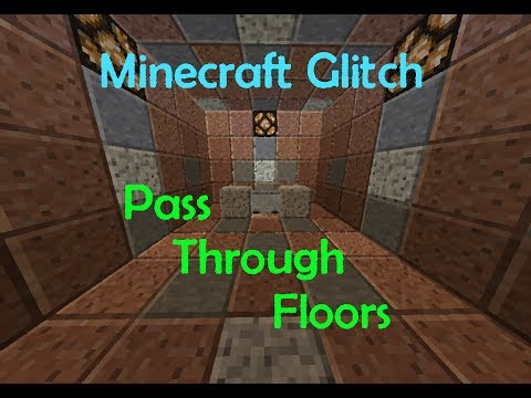Minecraft Trick - Pass through floors - YouTube