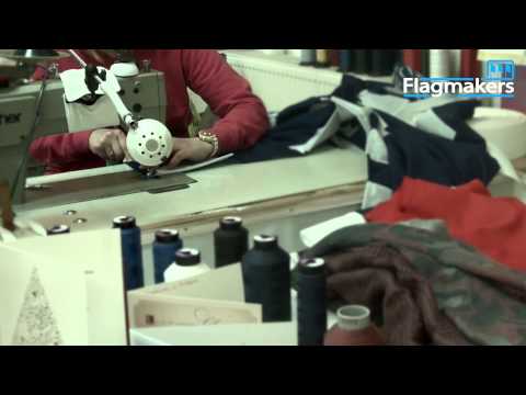 How Flagmakers manufacture an Appliqué flag - for the Metropolitan Police