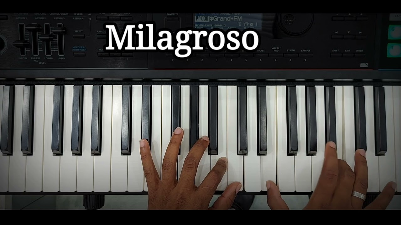 Mi Dios así eres tu [MILAGROSO] {Way Maker} Tutorial piano. - YouTube