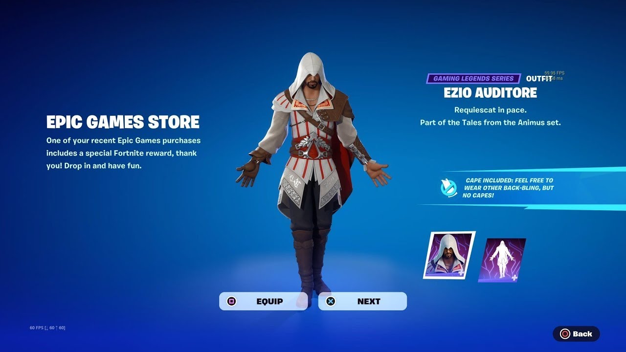 Como CONSEGUIR la SKIN de *EZIO AUDITORE* en FORTNITE Capítulo 5 🎁😱 ...