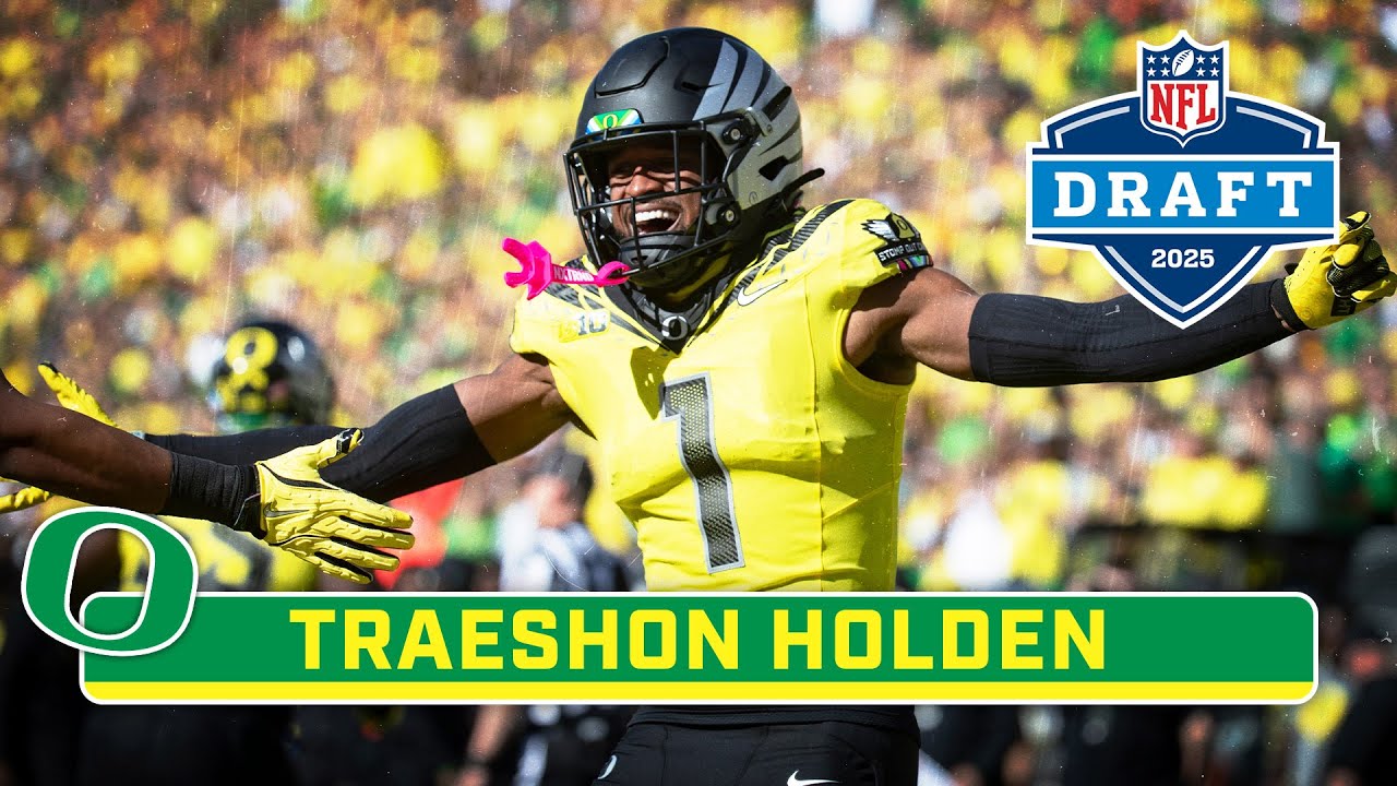 NFL DRAFT HIGHLIGHTS: WR Traeshon Holden | Oregon Football - YouTube