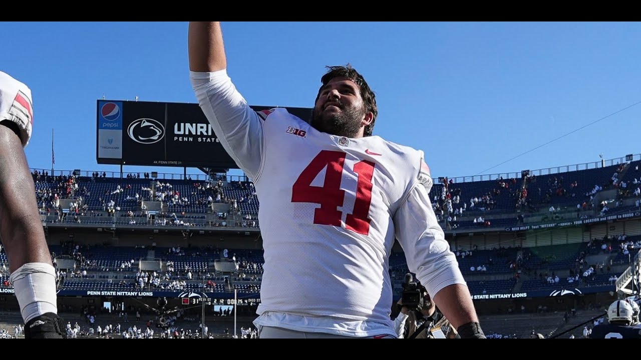 Ohio State's Josh Fryar on his first career start vs. Indiana - YouTube