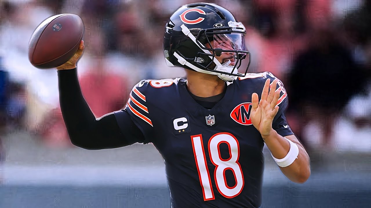 Caleb Williams sets Bears Rookie Passing Records - YouTube