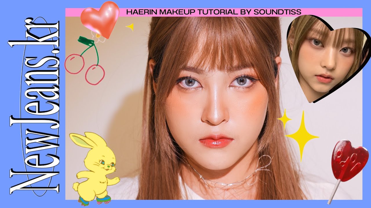 Haerin makeup แต่งหน้าเป็นแฮริน น้องเหมียวจี้ ตาแมว น่าร้ากกก ...