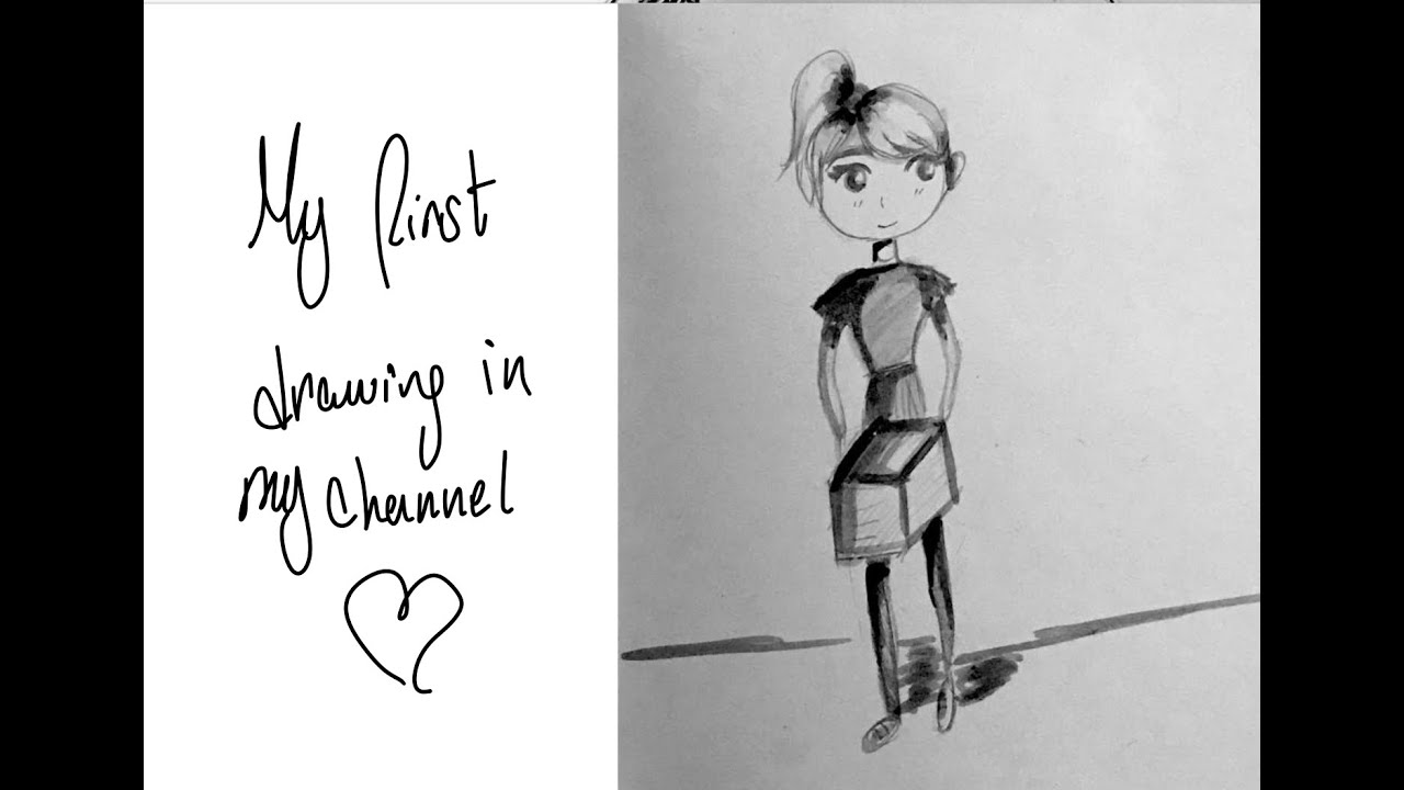 First episode (drawing a girl) - YouTube