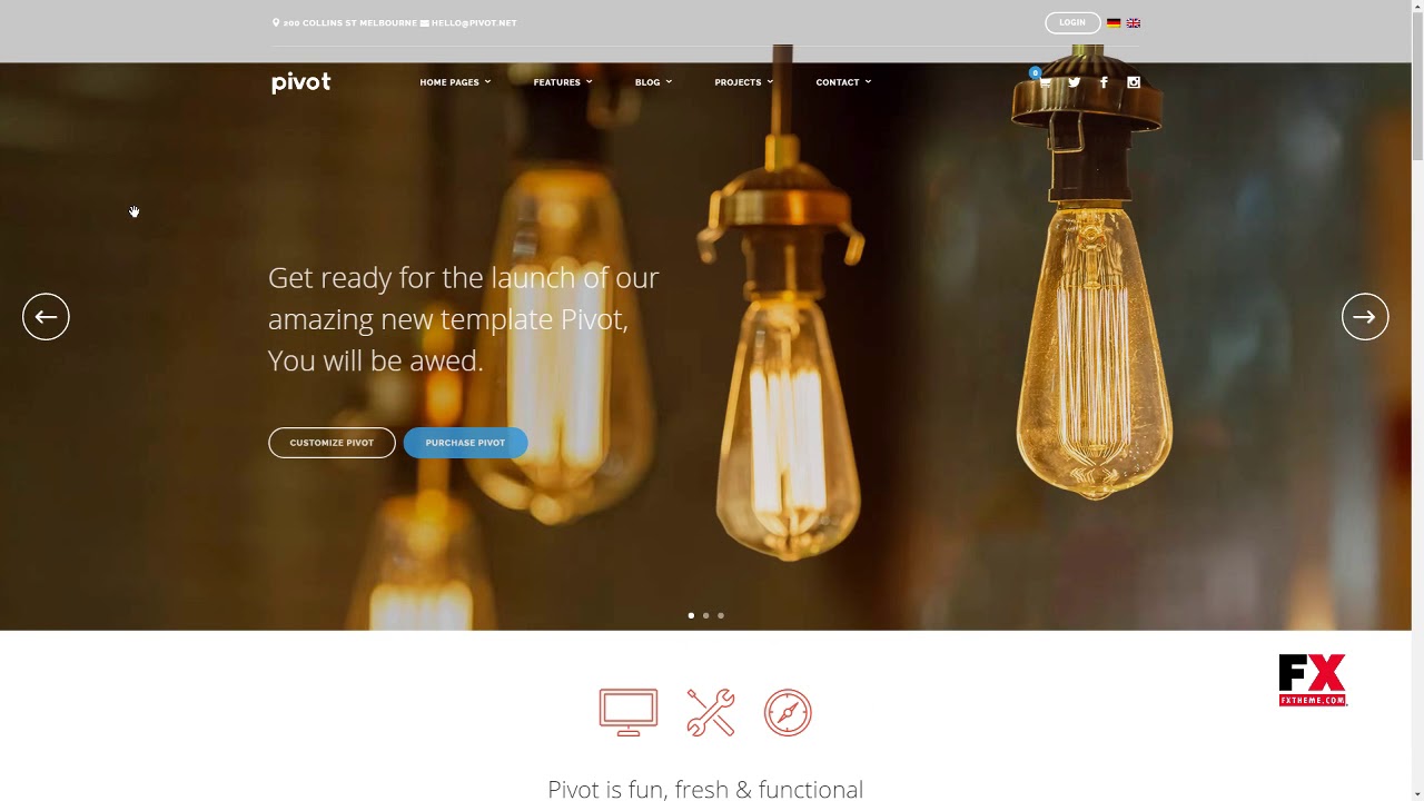 Pivot Responsive Multipurpose WordPress Theme Chip Julyan - YouTube