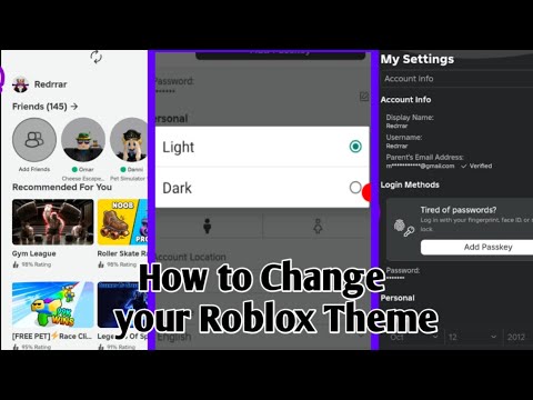 How to Change Your Roblox Theme - YouTube