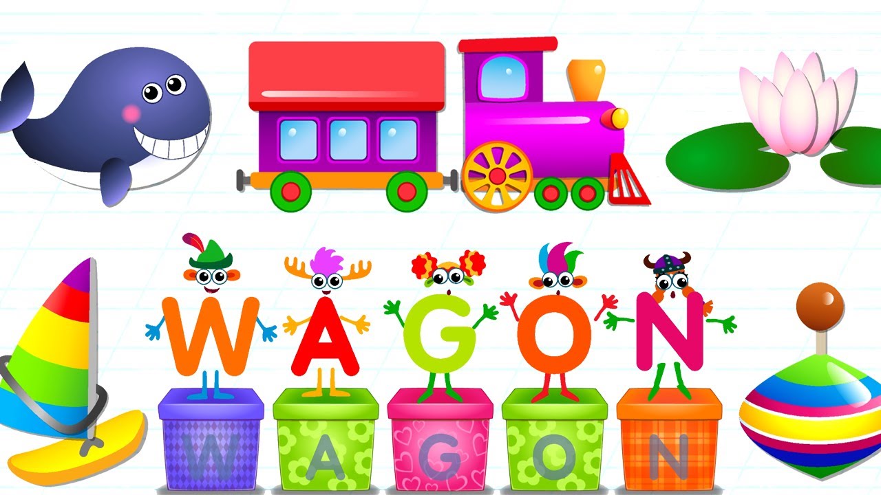 Bini ABC Reading Academy - Letter W - WHALE, WHIRLIGIG, WATER LILY ...