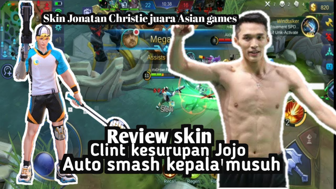 Mobile legend - Clint badminton championship Review skin Jonatan ...