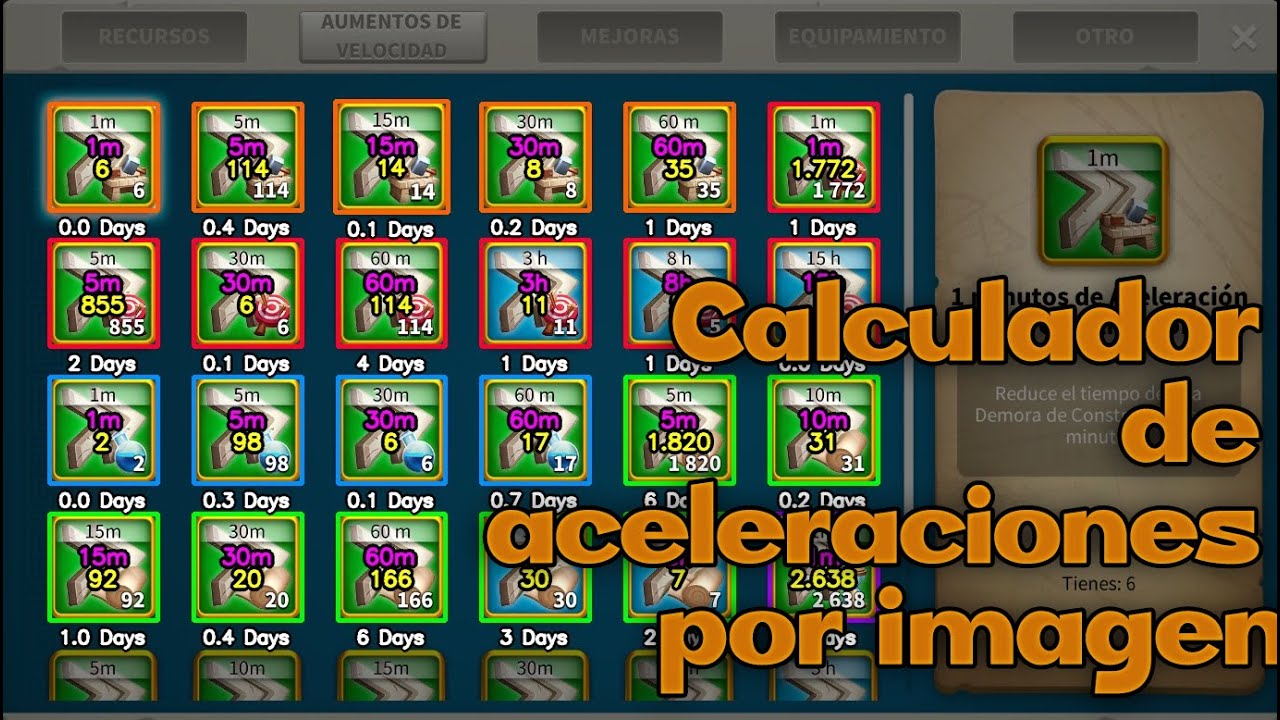 Calculador de aceleraciones por imagen + Rok Calculator + Proyecto Jumper - Rise of kingdoms ...
