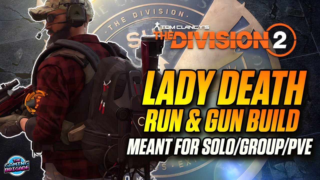 NINJABIKE LADY DEATH SOLO GROUP PVE BUILD | The Division 2 | RUN AND ...