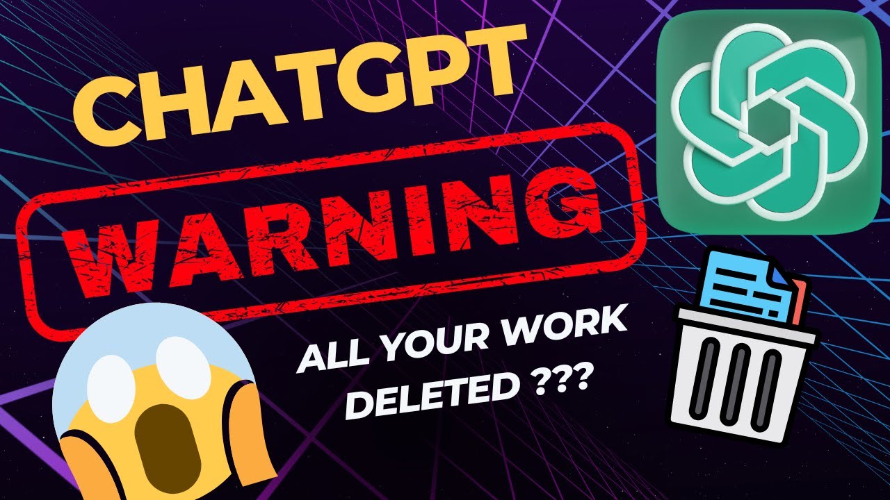 ChatGPT history disappeared or deleted ? Unable to load history - YouTube