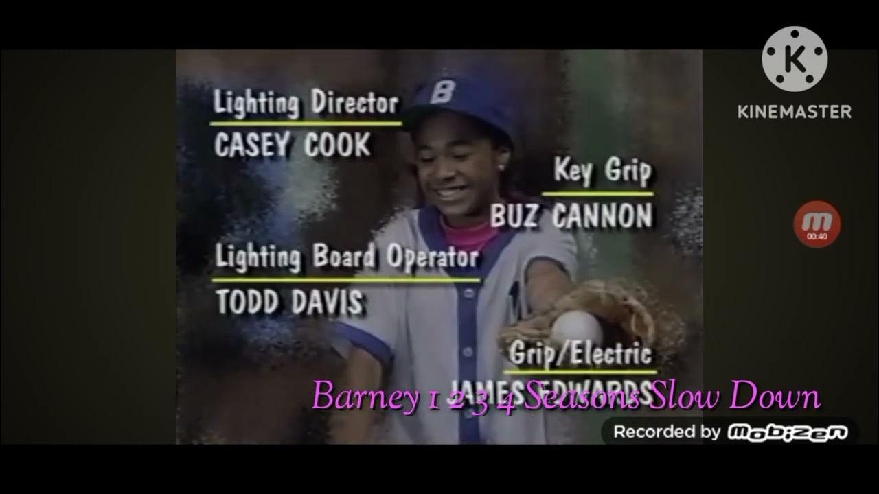 Barney 1 2 3 4 Seasons Slow Down - YouTube