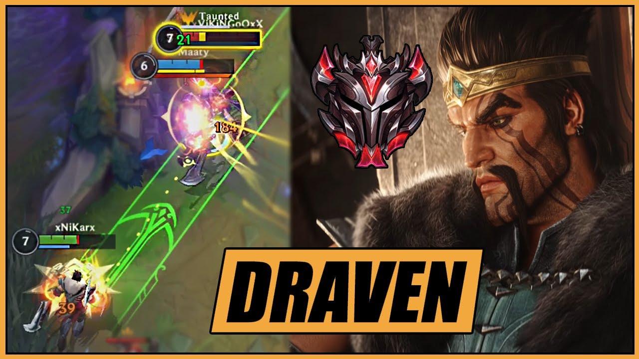 WILD RIFT DRAVEN 13 KILLS!! PERFECT GAMEPLAY | S+ TIER OP ADC (BUILD ...