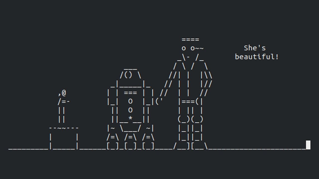 Star Wars Ep. IV in ASCII - YouTube