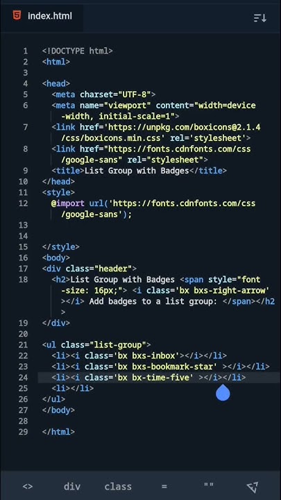 Creating List Group With Badges Using Html Css Only Htmlcss Code Css Html Ytshorts