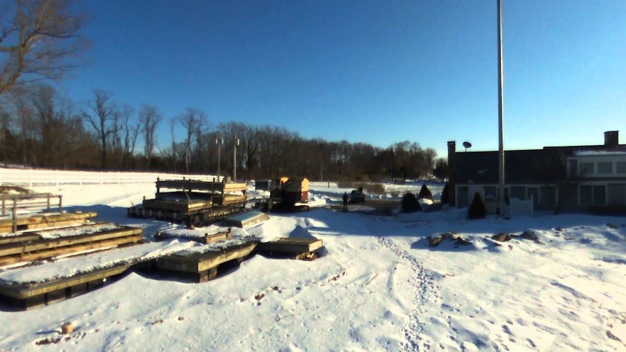 Parrot Bebop drone over the Connecticut River in February 2015 - YouTube