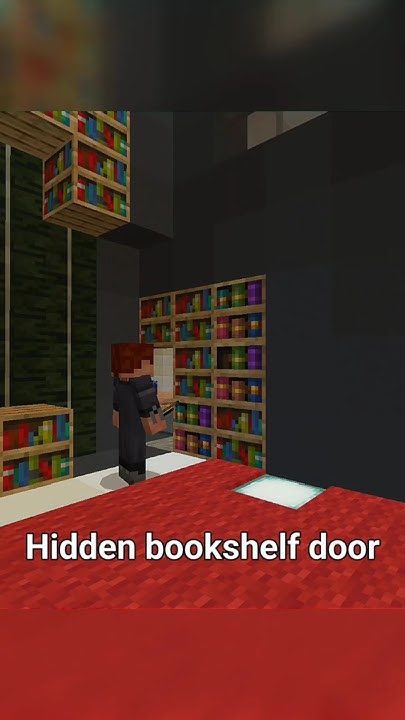 Hidden Bookshelf Door in Minecraft! 🔥 #Shorts - YouTube