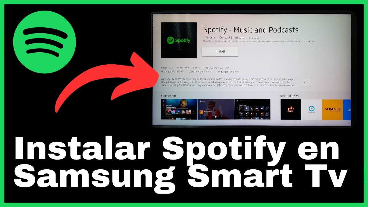 Cómo instalar Spotify en Samsung Smart TV - YouTube