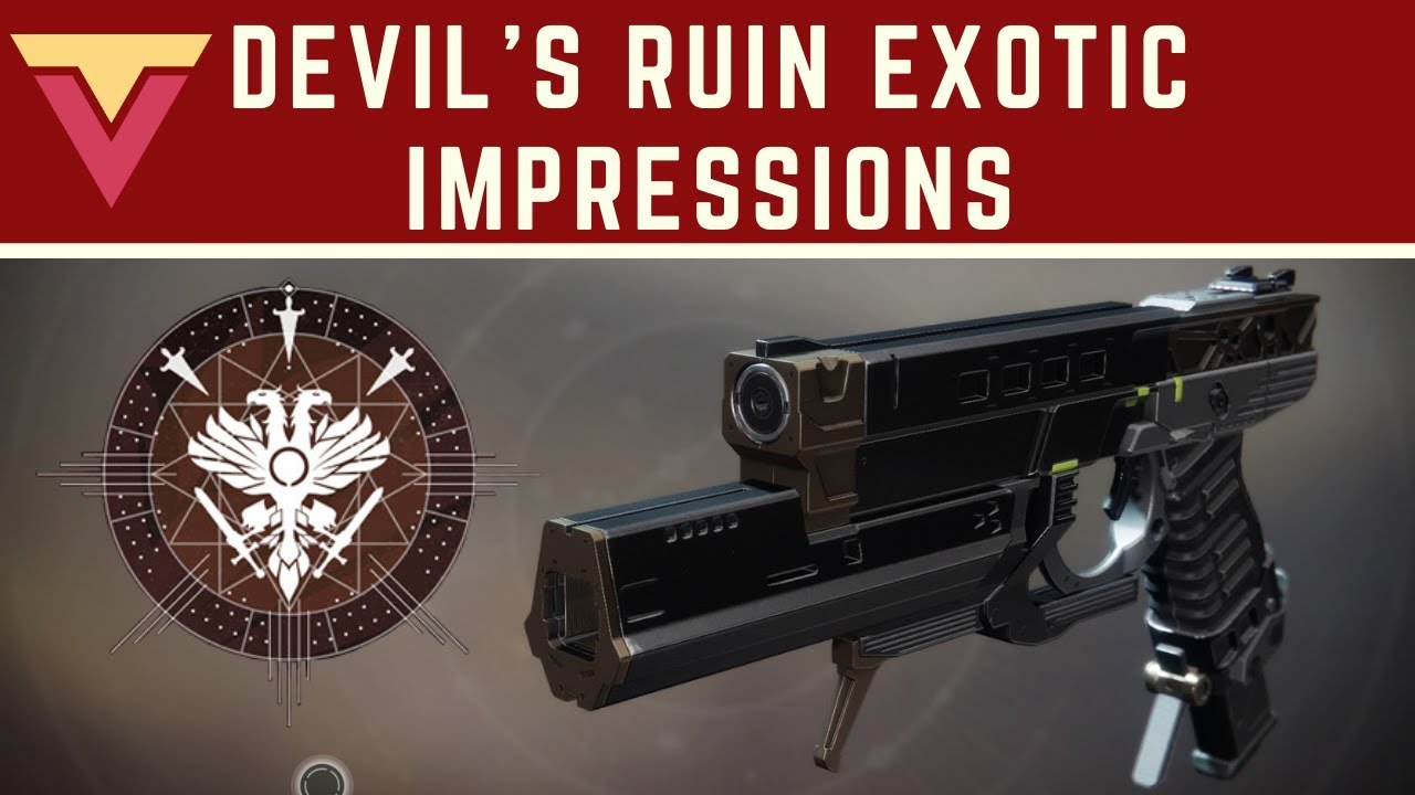 Devil's Ruin New Exotic Review in Destiny 2 - YouTube