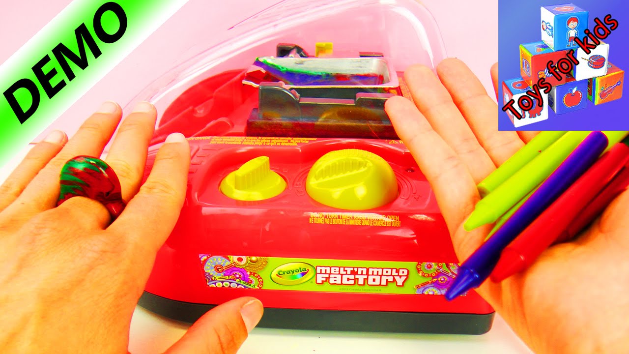 Melt'n Mold Factory - Make a ring from Crayola crayons! - YouTube