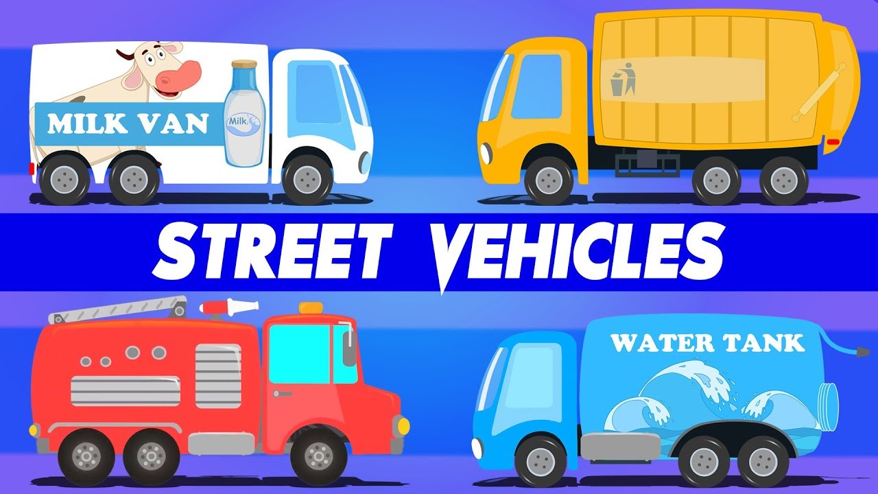 Colors For Children | Learning With Street Vehicles | Cartoons by Kids ...