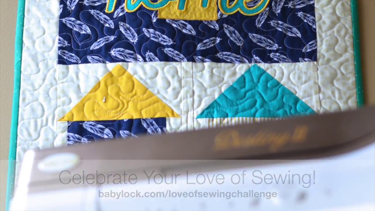 Sewing an Applique on the Baby Lock Destiny II: Love of Sewing ...