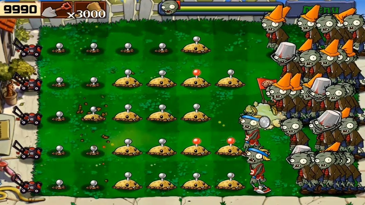 Plants vs. Zombies Perfect Peanut Mines Gameplay ,Unbeatable Defenses ...