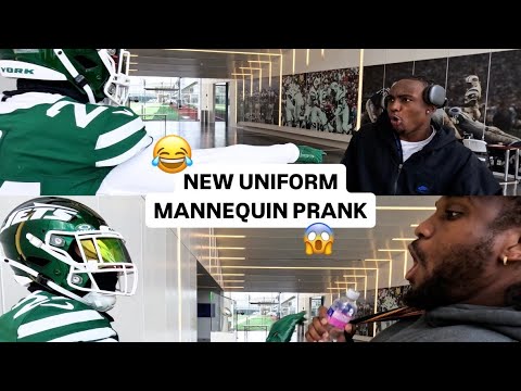 Jets Players Hilariously Pranked With New Uniform In Fake Mannequin 😂