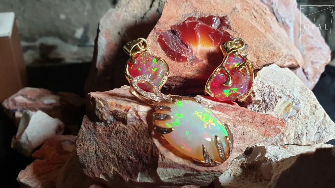 Mexican Fire Opal Earrings