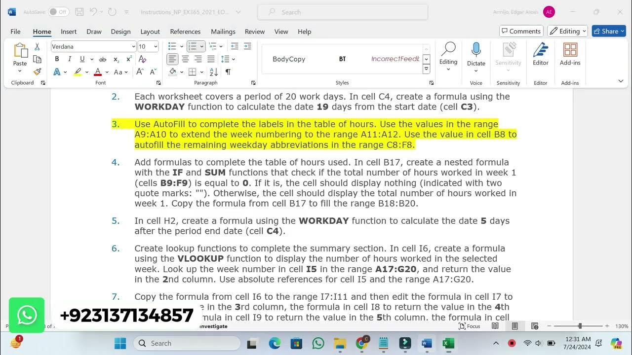 New Perspectives Excel 365/2021 | Module 3: End of Module Project 1 ...