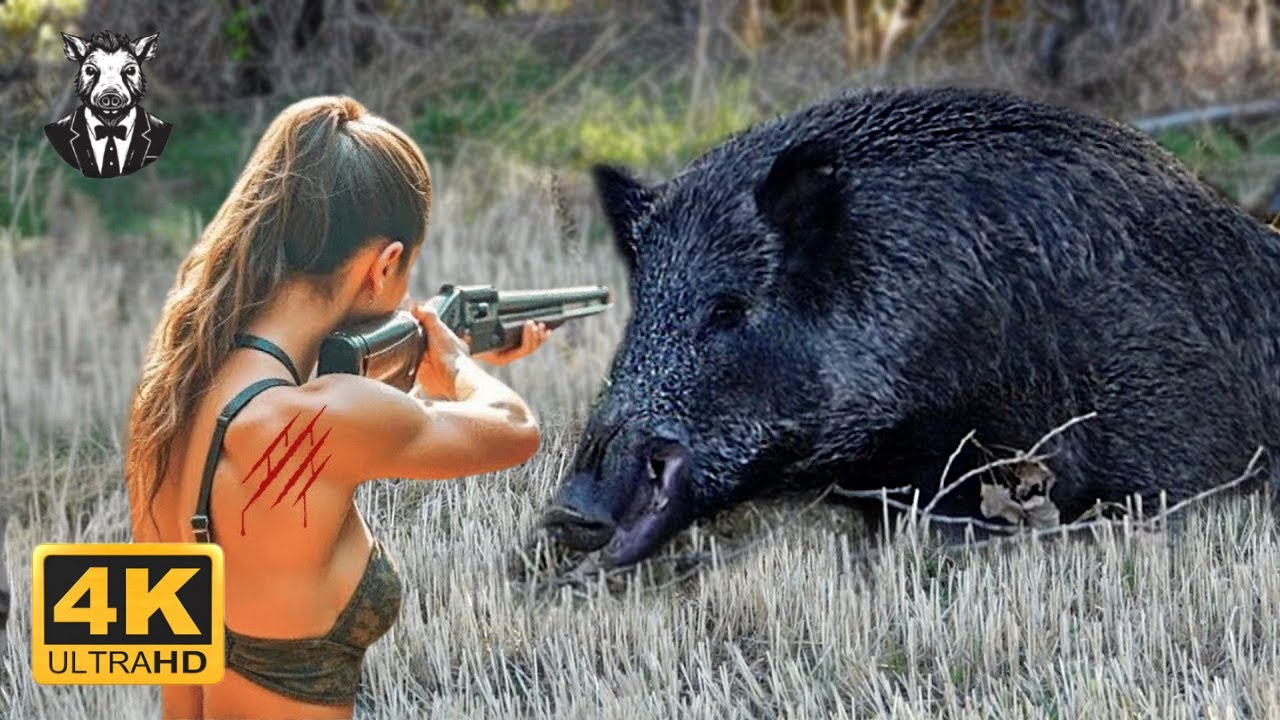 WILD BOAR AND LION INVASION: INCREDIBLE HUNTING SHOTS AND UNBELIEVABLE ...