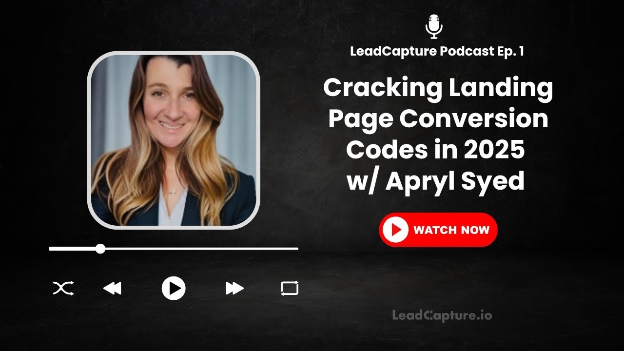 Cracking Landing Page Conversion Codes in 2025 w/ Apryl Syed (Conversion Strategy Group) - YouTube