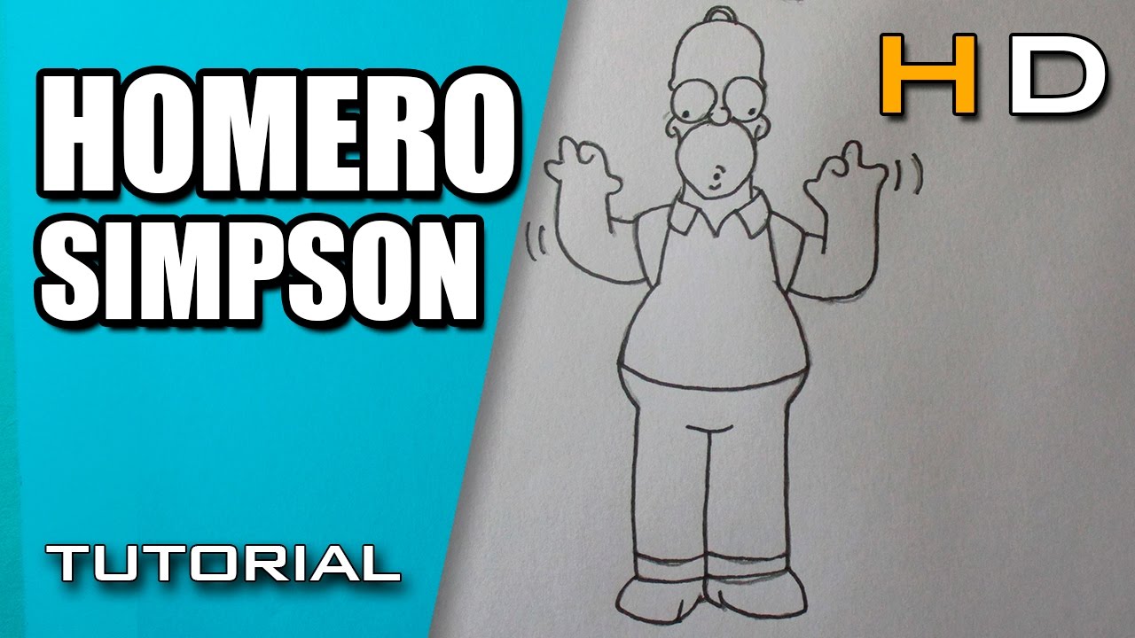 Cómo Dibujar a Homero Simpson Paso a Paso Fácil - Dibujo de Homero The ...
