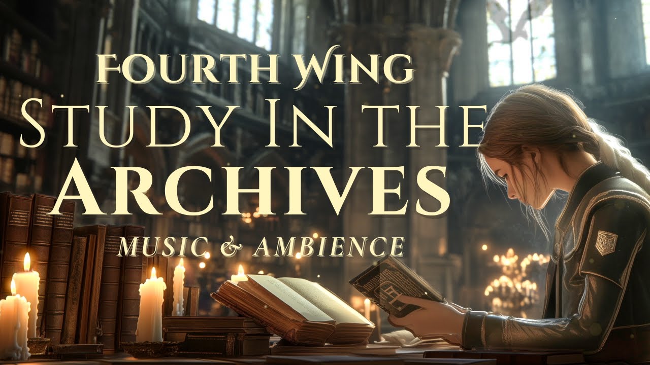 Study in the Archives at Basgiath College | FOURTH WING Reading Music & Ambience for Fantasy ...